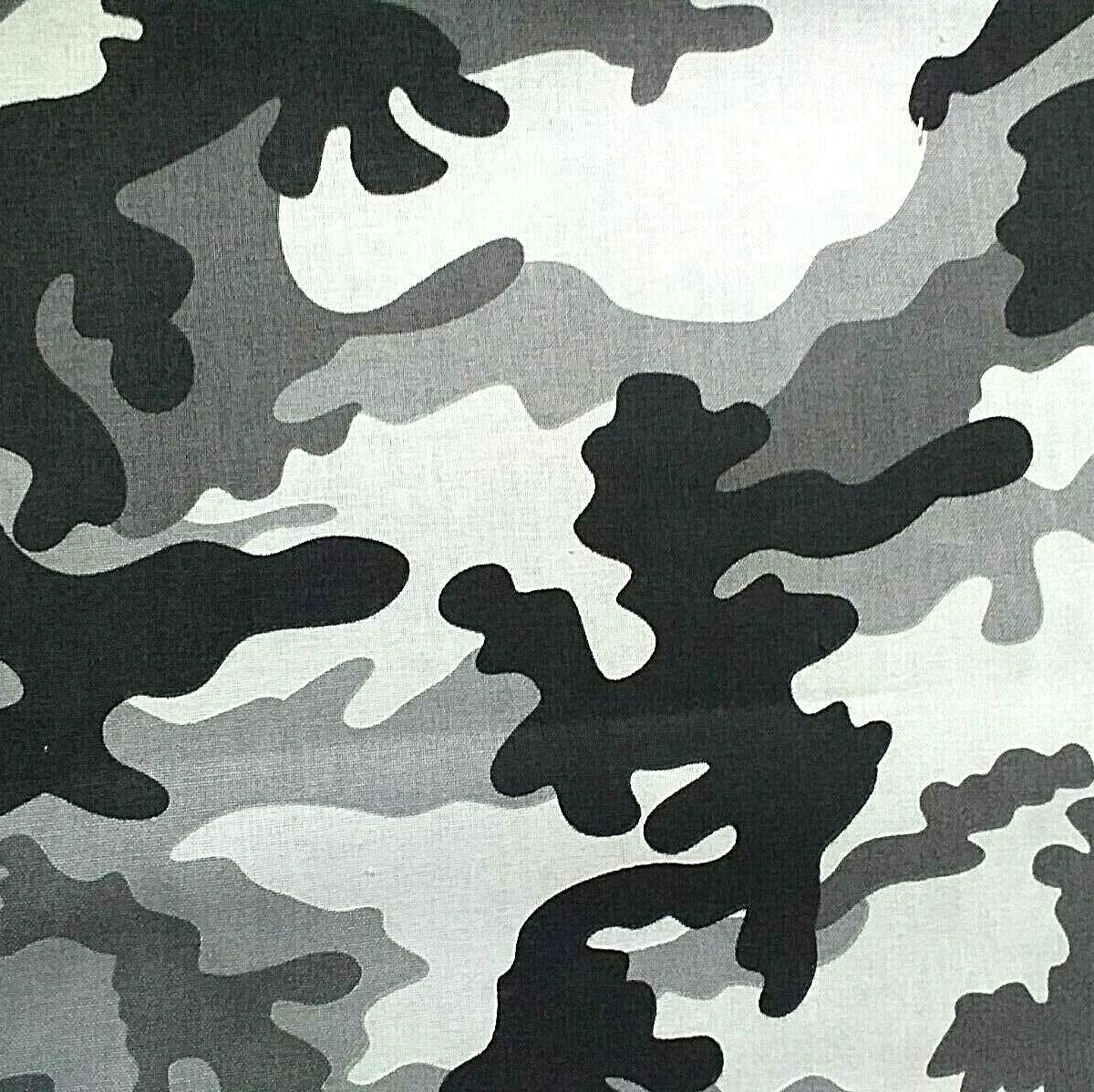 Camouflage Flash Grey Polycotton Fabric - The Curtain Store at Home