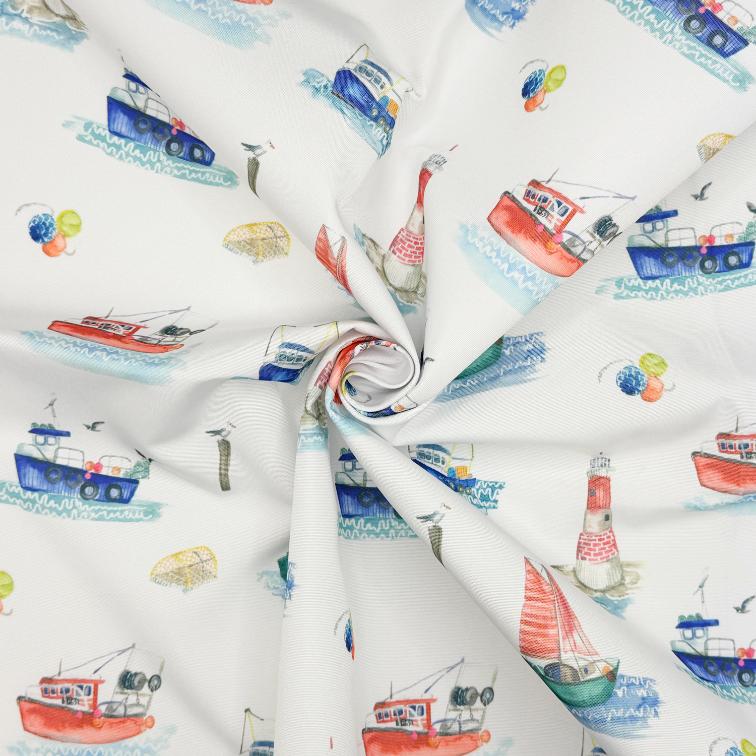 Fishing Boats - Outdoor Fabric | SW12315