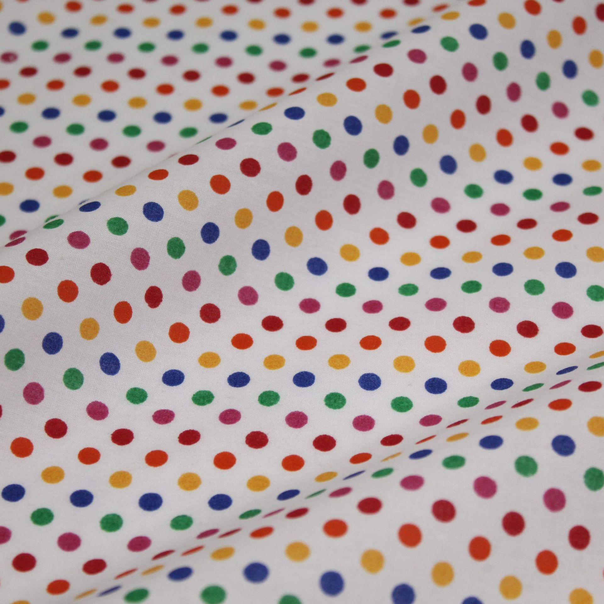 Multi Coloured Spots Medium Polycotton Fabric - The Curtain Store at Home